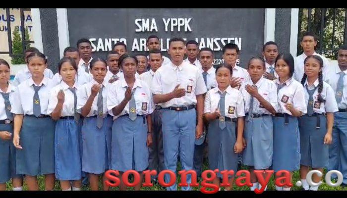 Osis SMA YPPK SA Yanssen Dukung Program MBG - Sorongraya.co